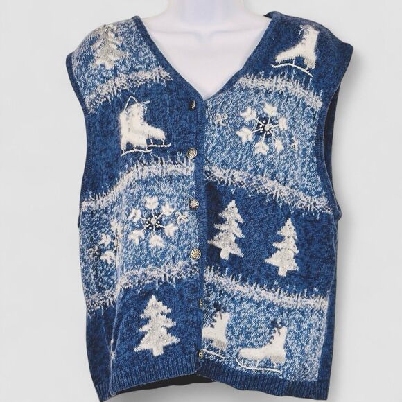 Northcrest | Sweaters | Vintage North Crest Women Cabincore Vest Xl ...